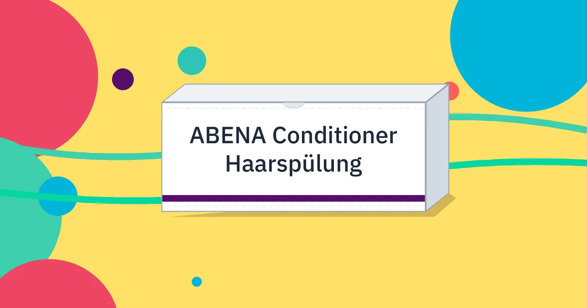 Symbolbild: Packung mit der Aufschrift ABENA Conditioner Haarspülung (PZN 16907512) – Verfügbarkeit und Bezug in Apotheken in Frankfurt am Main