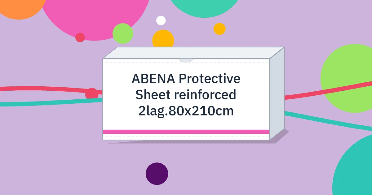 Symbolbild: Packung mit der Aufschrift ABENA Protective Sheet reinforced 2lag.80x210cm (PZN 18746243) – Verfügbarkeit und Bezug in Apotheken in Frankfurt am Main