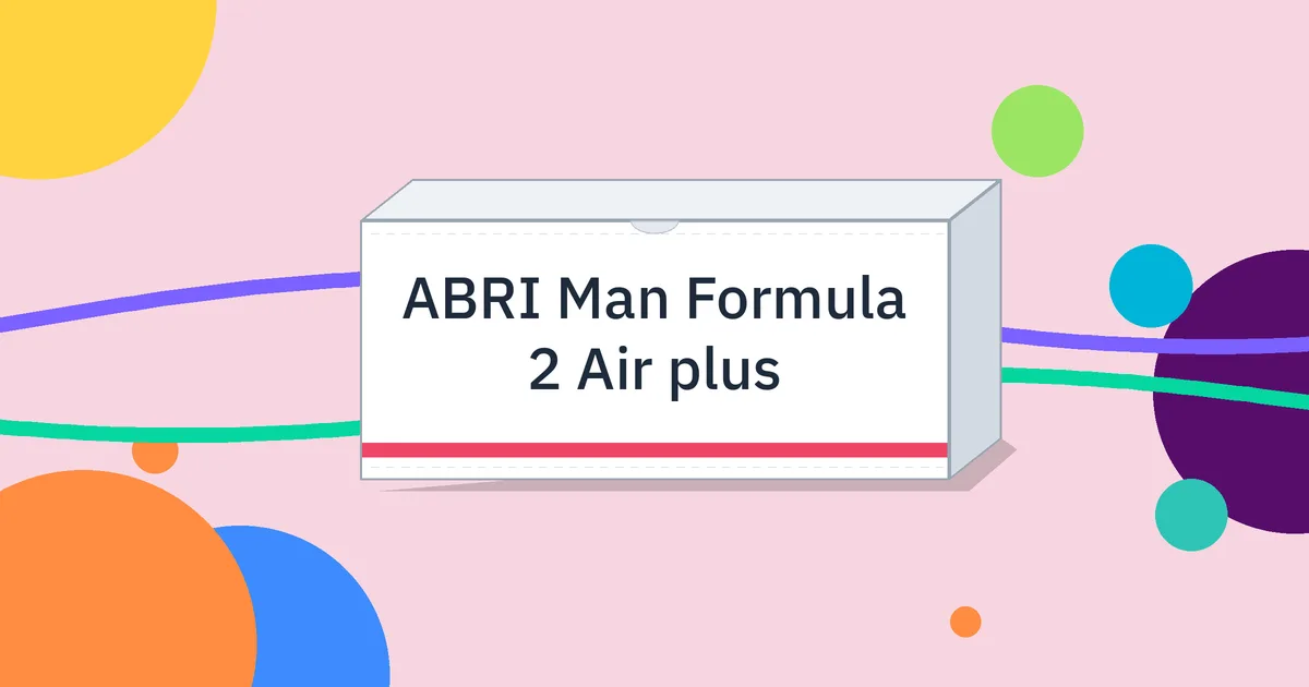 Symbolbild: Packung mit der Aufschrift ABRI Man Formula 2 Air plus (PZN 00120684) – Verfügbarkeit und Bezug in Apotheken in Frankfurt am Main