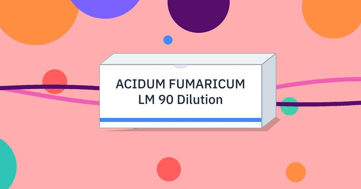 Symbolbild: Packung mit der Aufschrift ACIDUM FUMARICUM LM 90 Dilution (PZN 13275023) – Verfügbarkeit und Bezug in Apotheken in Frankfurt am Main