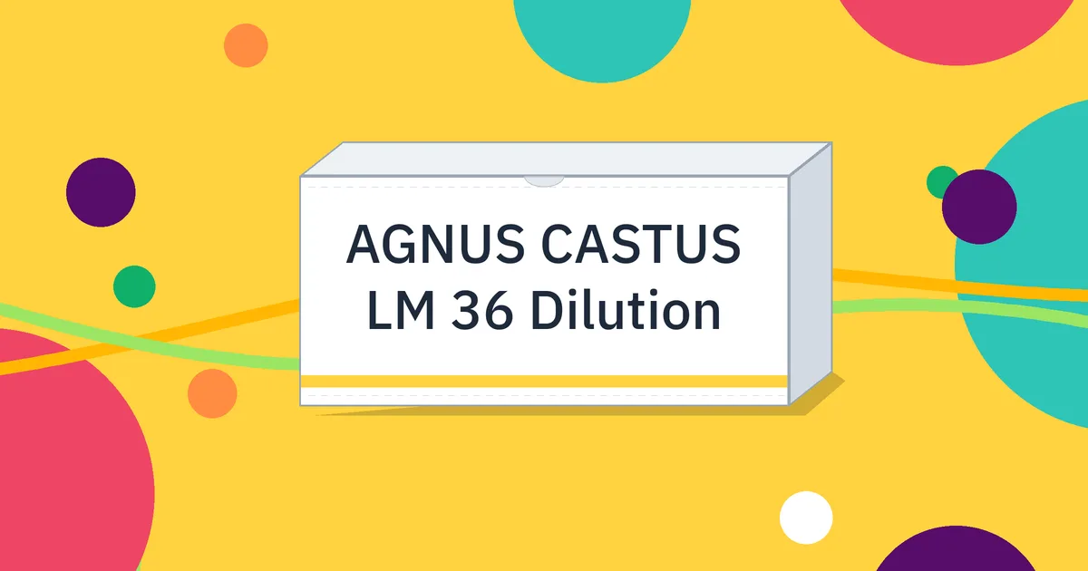 Symbolbild: Packung mit der Aufschrift AGNUS CASTUS LM 36 Dilution (PZN 13305511) – Verfügbarkeit und Bezug in Apotheken in Frankfurt am Main