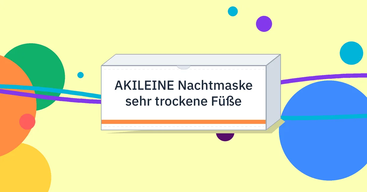 Symbolbild: Packung mit der Aufschrift AKILEINE Nachtmaske sehr trockene Füße (PZN 17263703) – Verfügbarkeit und Bezug in Apotheken in Frankfurt am Main