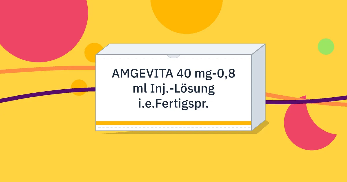Symbolbild: Packung mit der Aufschrift AMGEVITA 40 mg-0,8 ml Inj.-Lösung i.e.Fertigspr. (PZN 15395470) – Verfügbarkeit und Bezug in Apotheken in Frankfurt am Main