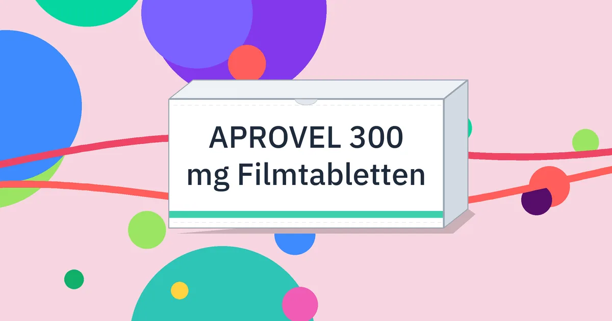 Symbolbild: Packung mit der Aufschrift APROVEL 300 mg Filmtabletten (PZN 00267720) – Verfügbarkeit und Bezug in Apotheken in Frankfurt am Main