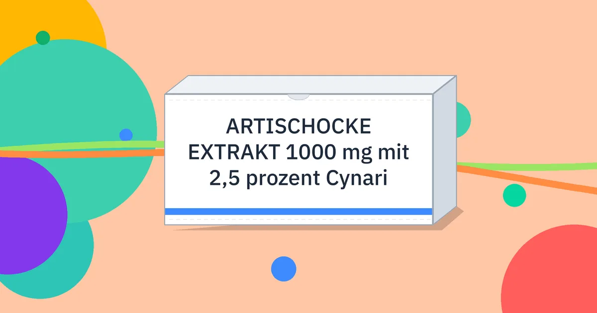 Symbolbild: Packung mit der Aufschrift ARTISCHOCKE EXTRAKT 1000 mg mit 2,5 prozent Cynari (PZN 18212180) – Verfügbarkeit und Bezug in Apotheken in Frankfurt am Main