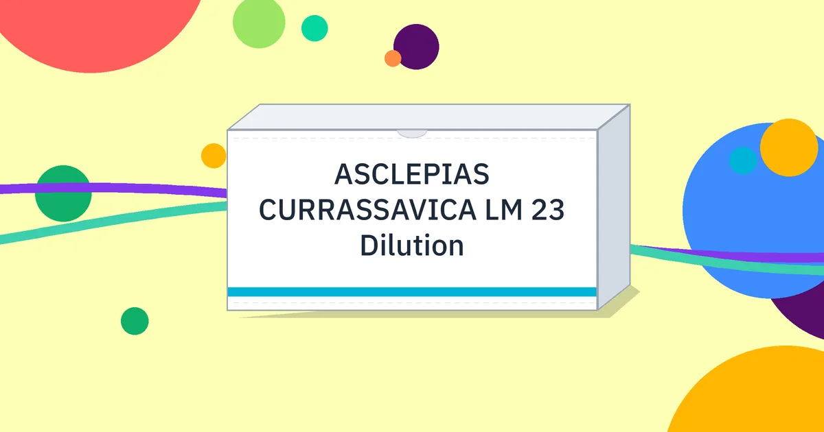 Symbolbild: Packung mit der Aufschrift ASCLEPIAS CURRASSAVICA LM 23 Dilution (PZN 13400327) – Verfügbarkeit und Bezug in Apotheken in Frankfurt am Main