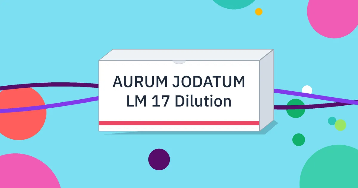 Symbolbild: Packung mit der Aufschrift AURUM JODATUM LM 17 Dilution (PZN 12784739) – Verfügbarkeit und Bezug in Apotheken in Frankfurt am Main