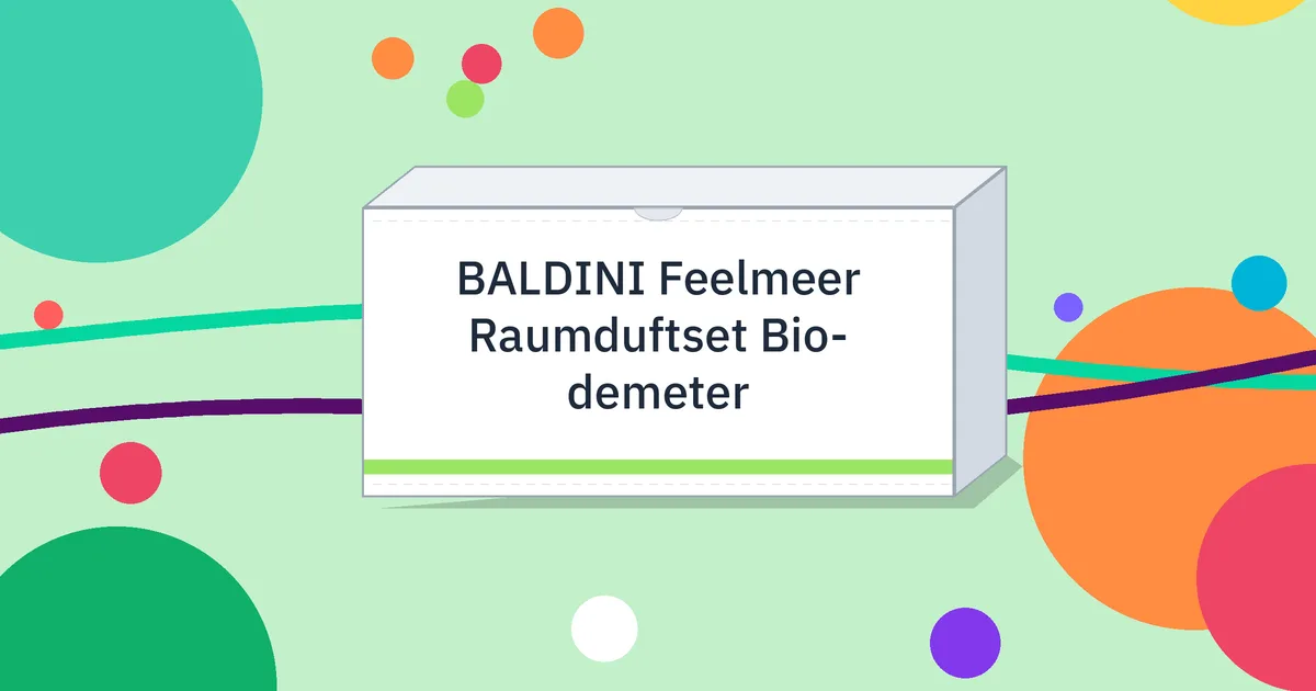 Symbolbild: Packung mit der Aufschrift BALDINI Feelmeer Raumduftset Bio-demeter (PZN 17968987) – Verfügbarkeit und Bezug in Apotheken in Frankfurt am Main