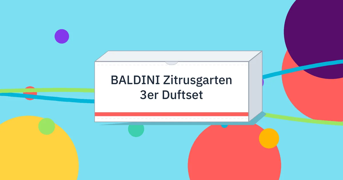 Symbolbild: Packung mit der Aufschrift BALDINI Zitrusgarten 3er Duftset (PZN 18756520) – Verfügbarkeit und Bezug in Apotheken in Frankfurt am Main
