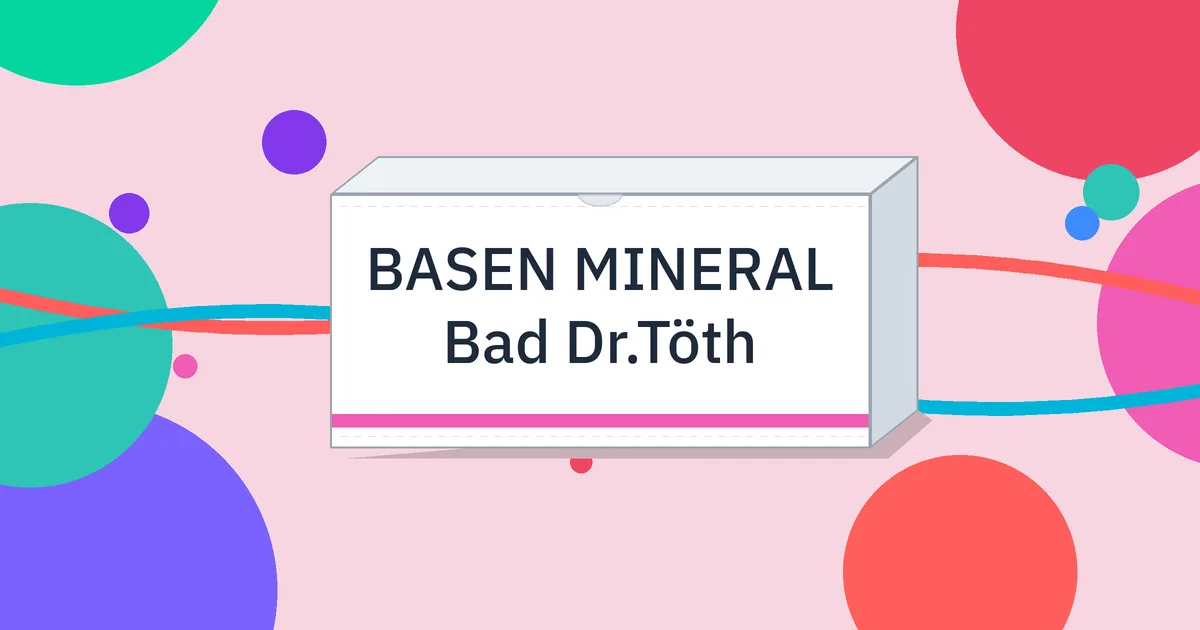 Symbolbild: Packung mit der Aufschrift BASEN MINERAL Bad Dr.Töth (PZN 19847087) – Verfügbarkeit und Bezug in Apotheken in Frankfurt am Main
