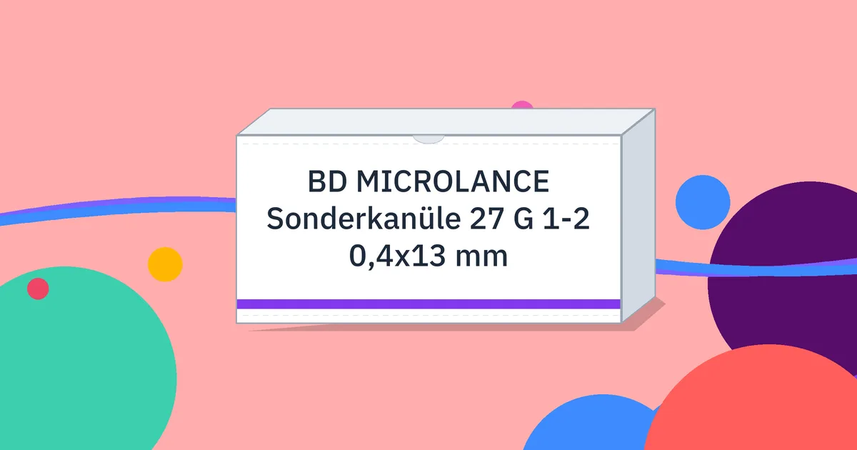 Symbolbild: Packung mit der Aufschrift BD MICROLANCE Sonderkanüle 27 G 1-2 0,4x13 mm (PZN 16016440) – Verfügbarkeit und Bezug in Apotheken in Frankfurt am Main