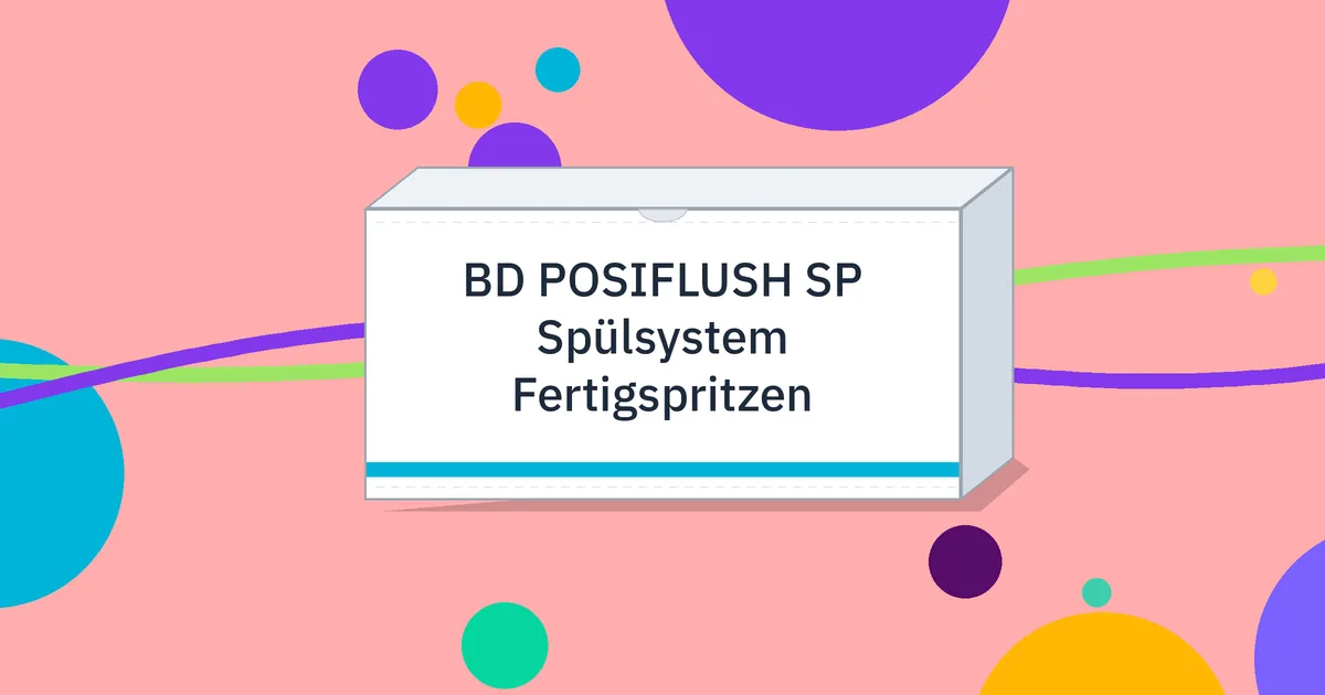 Symbolbild: Packung mit der Aufschrift BD POSIFLUSH SP Spülsystem Fertigspritzen (PZN 18754840) – Verfügbarkeit und Bezug in Apotheken in Frankfurt am Main
