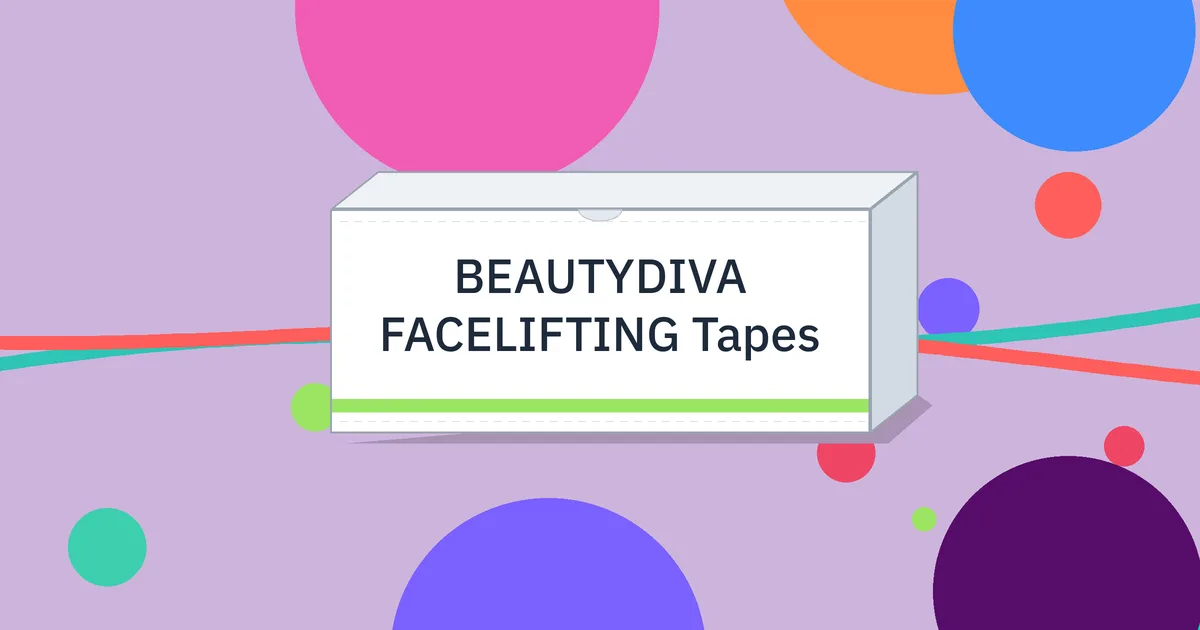 Symbolbild: Packung mit der Aufschrift BEAUTYDIVA FACELIFTING Tapes (PZN 18792817) – Verfügbarkeit und Bezug in Apotheken in Frankfurt am Main