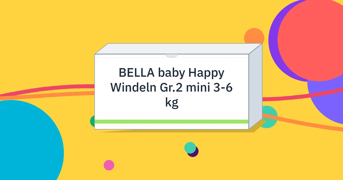 Symbolbild: Packung mit der Aufschrift BELLA baby Happy Windeln Gr.2 mini 3-6 kg (PZN 19772656) – Verfügbarkeit und Bezug in Apotheken in Frankfurt am Main