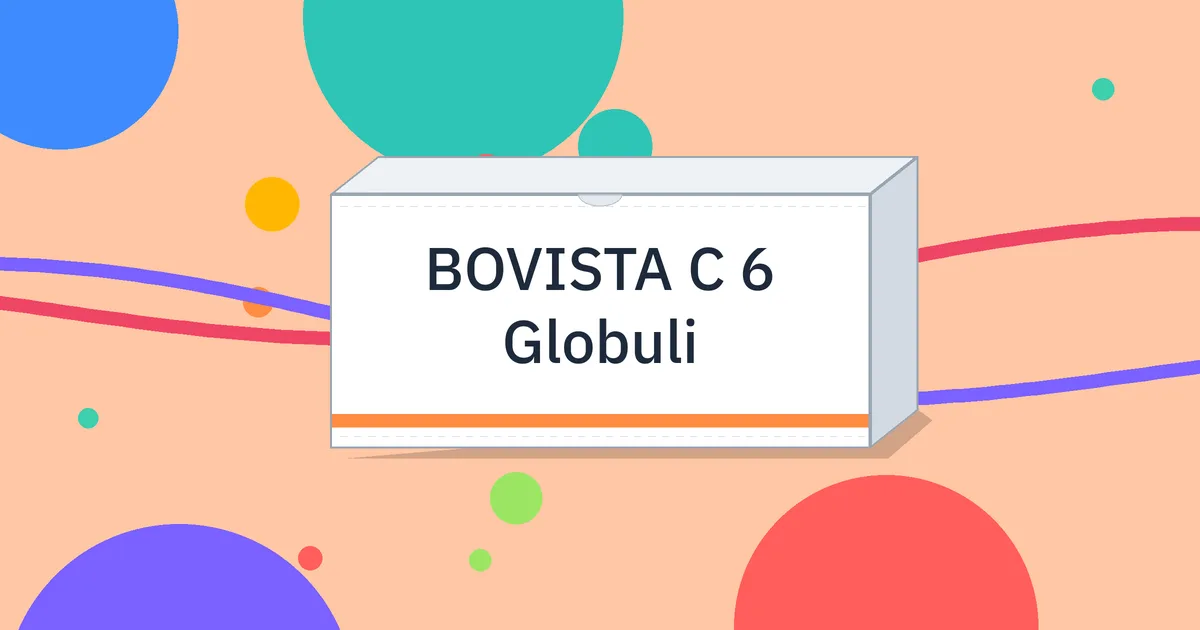 Symbolbild: Packung mit der Aufschrift BOVISTA C 6 Globuli (PZN 19714676) – Verfügbarkeit und Bezug in Apotheken in Frankfurt am Main