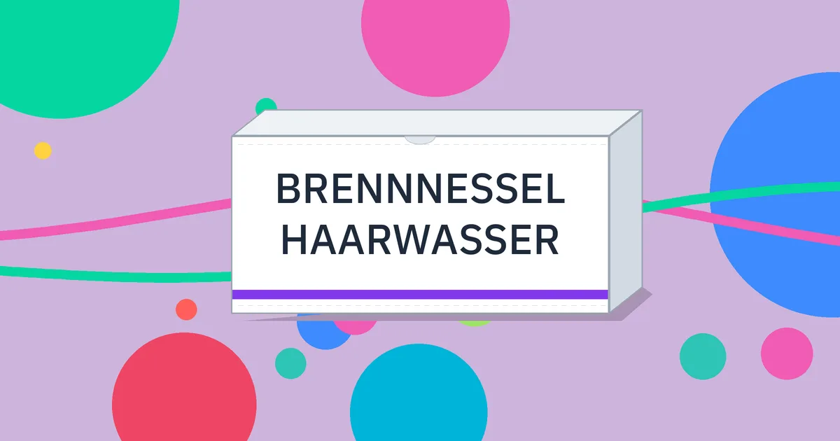 Symbolbild: Packung mit der Aufschrift BRENNNESSEL HAARWASSER (PZN 16334364) – Verfügbarkeit und Bezug in Apotheken in Frankfurt am Main