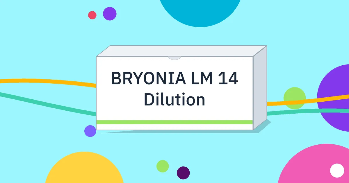 Symbolbild: Packung mit der Aufschrift BRYONIA LM 14 Dilution (PZN 12797009) – Verfügbarkeit und Bezug in Apotheken in Frankfurt am Main