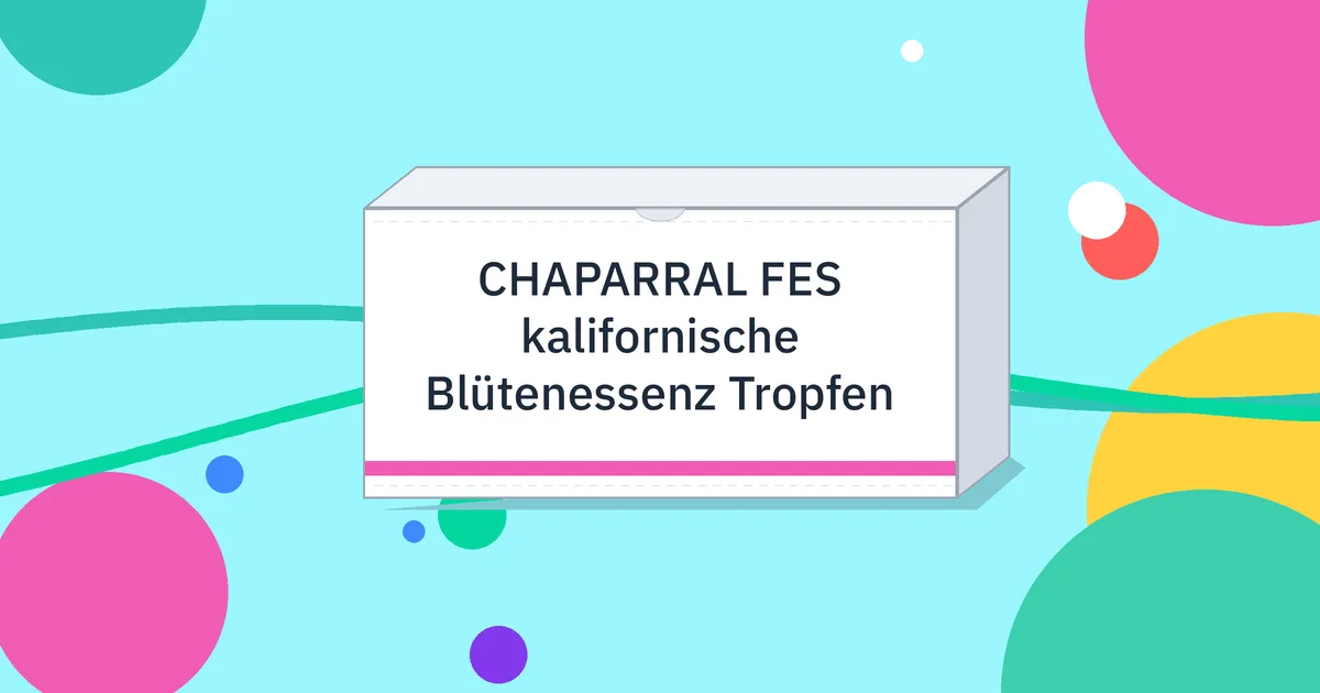 Symbolbild: Packung mit der Aufschrift CHAPARRAL FES kalifornische Blütenessenz Tropfen (PZN 09173239) – Verfügbarkeit und Bezug in Apotheken in Frankfurt am Main