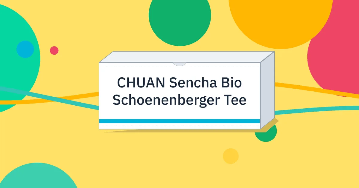 Symbolbild: Packung mit der Aufschrift CHUAN Sencha Bio Schoenenberger Tee (PZN 18138147) – Verfügbarkeit und Bezug in Apotheken in Frankfurt am Main