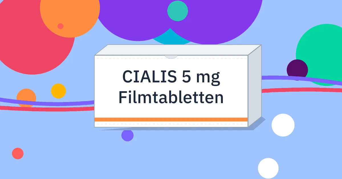 Symbolbild: Packung mit der Aufschrift CIALIS 5 mg Filmtabletten (PZN 09404331) – Verfügbarkeit und Bezug in Apotheken in Frankfurt am Main
