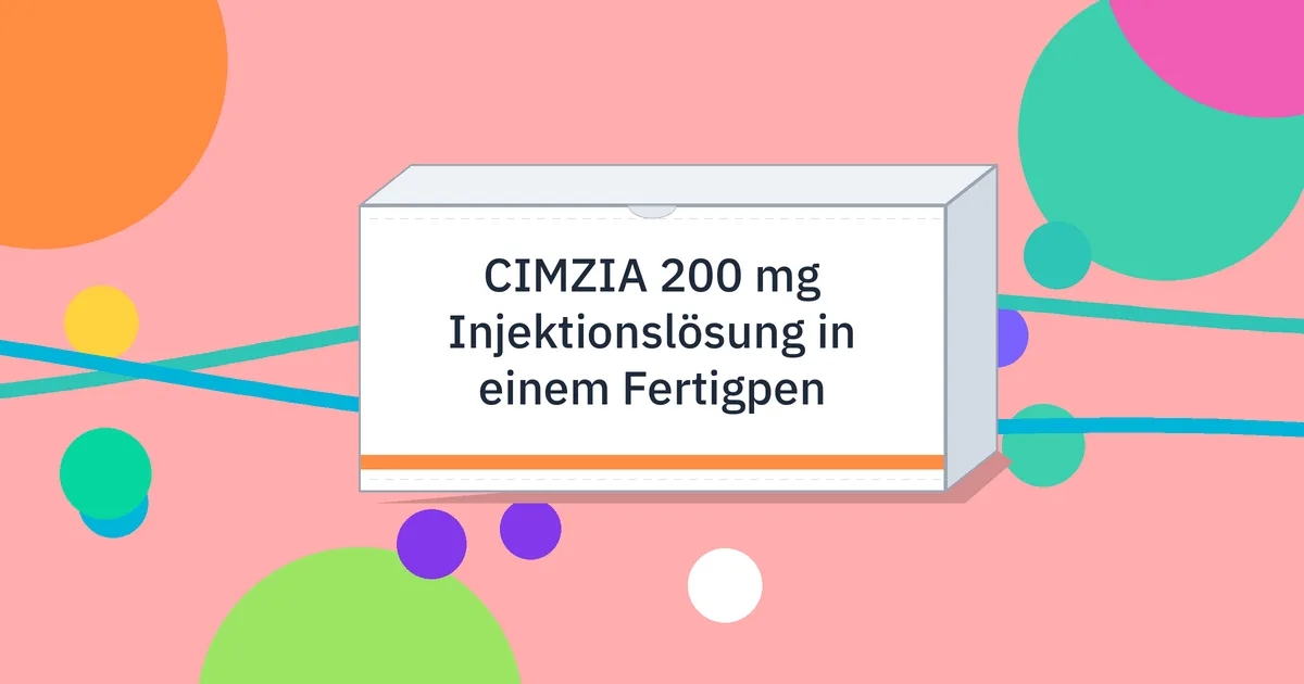 Symbolbild: Packung mit der Aufschrift CIMZIA 200 mg Injektionslösung in einem Fertigpen (PZN 14053247) – Verfügbarkeit und Bezug in Apotheken in Frankfurt am Main