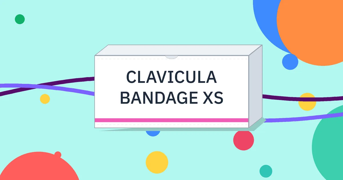 Symbolbild: Packung mit der Aufschrift CLAVICULA BANDAGE XS (PZN 03159126) – Verfügbarkeit und Bezug in Apotheken in Frankfurt am Main