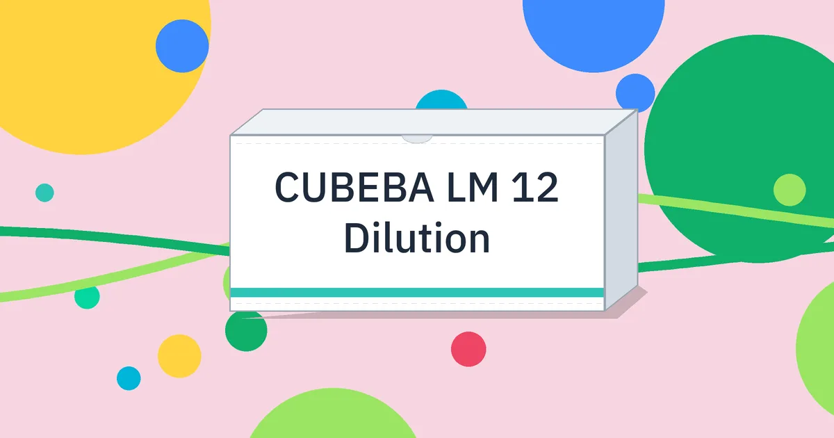 Symbolbild: Packung mit der Aufschrift CUBEBA LM 12 Dilution (PZN 13456776) – Verfügbarkeit und Bezug in Apotheken in Frankfurt am Main