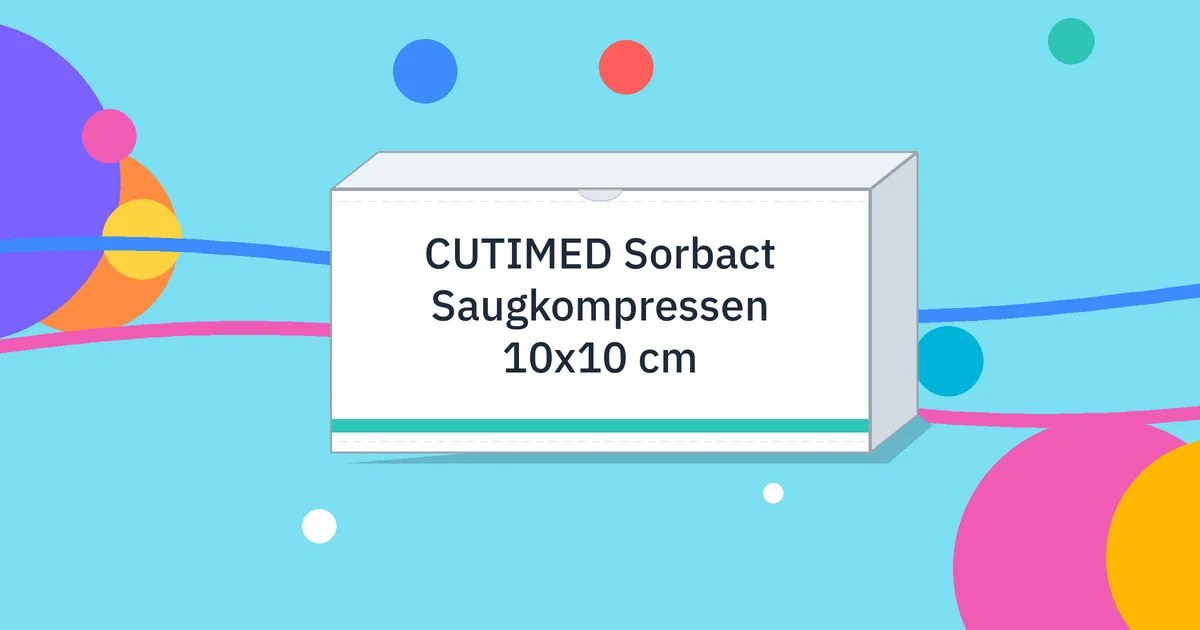 Symbolbild: Packung mit der Aufschrift CUTIMED Sorbact Saugkompressen 10x10 cm (PZN 20608979) – Verfügbarkeit und Bezug in Apotheken in Frankfurt am Main