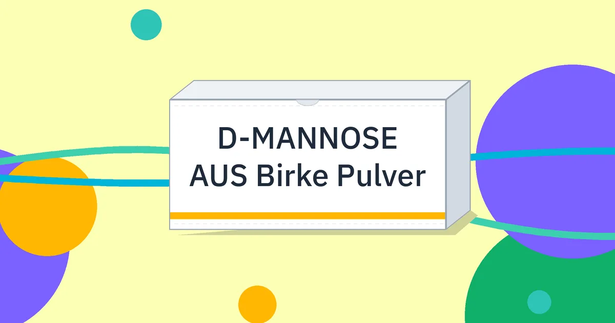 Symbolbild: Packung mit der Aufschrift D-MANNOSE AUS Birke Pulver (PZN 15231691) – Verfügbarkeit und Bezug in Apotheken in Frankfurt am Main