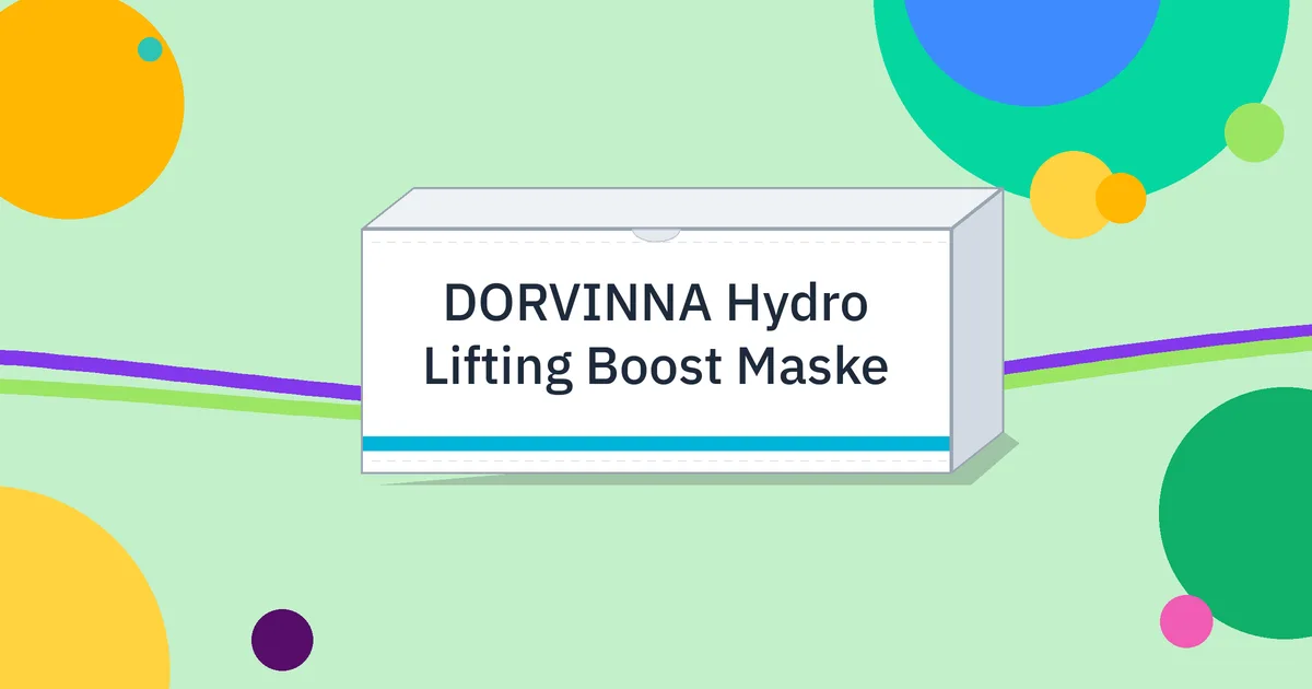 Symbolbild: Packung mit der Aufschrift DORVINNA Hydro Lifting Boost Maske (PZN 16336883) – Verfügbarkeit und Bezug in Apotheken in Frankfurt am Main