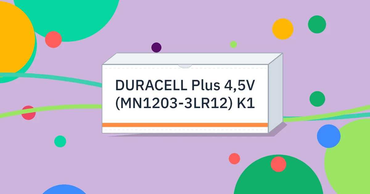 Symbolbild: Packung mit der Aufschrift DURACELL Plus 4,5V (MN1203-3LR12) K1 (PZN 17435647) – Verfügbarkeit und Bezug in Apotheken in Frankfurt am Main