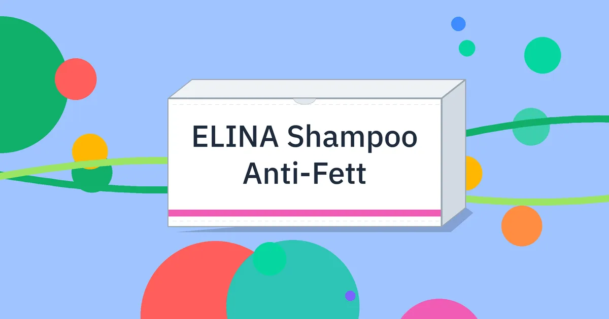 Symbolbild: Packung mit der Aufschrift ELINA Shampoo Anti-Fett (PZN 10779243) – Verfügbarkeit und Bezug in Apotheken in Frankfurt am Main
