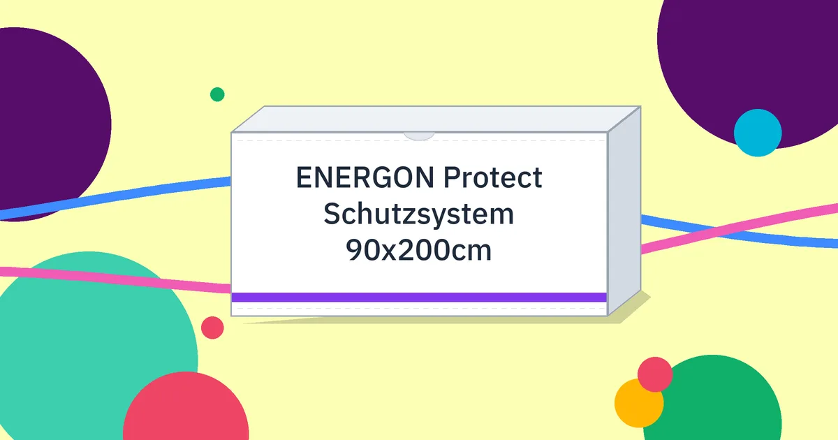 Symbolbild: Packung mit der Aufschrift ENERGON Protect Schutzsystem 90x200cm (PZN 09095775) – Verfügbarkeit und Bezug in Apotheken in Frankfurt am Main