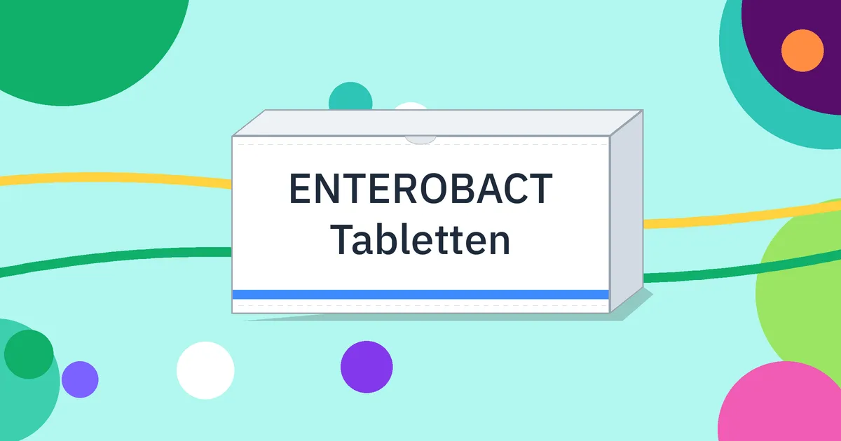 Symbolbild: Packung mit der Aufschrift ENTEROBACT Tabletten (PZN 05499547) – Verfügbarkeit und Bezug in Apotheken in Frankfurt am Main