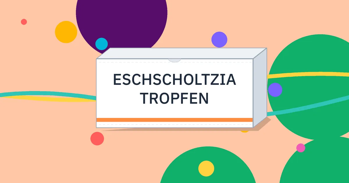 Symbolbild: Packung mit der Aufschrift ESCHSCHOLTZIA TROPFEN (PZN 14126816) – Verfügbarkeit und Bezug in Apotheken in Frankfurt am Main