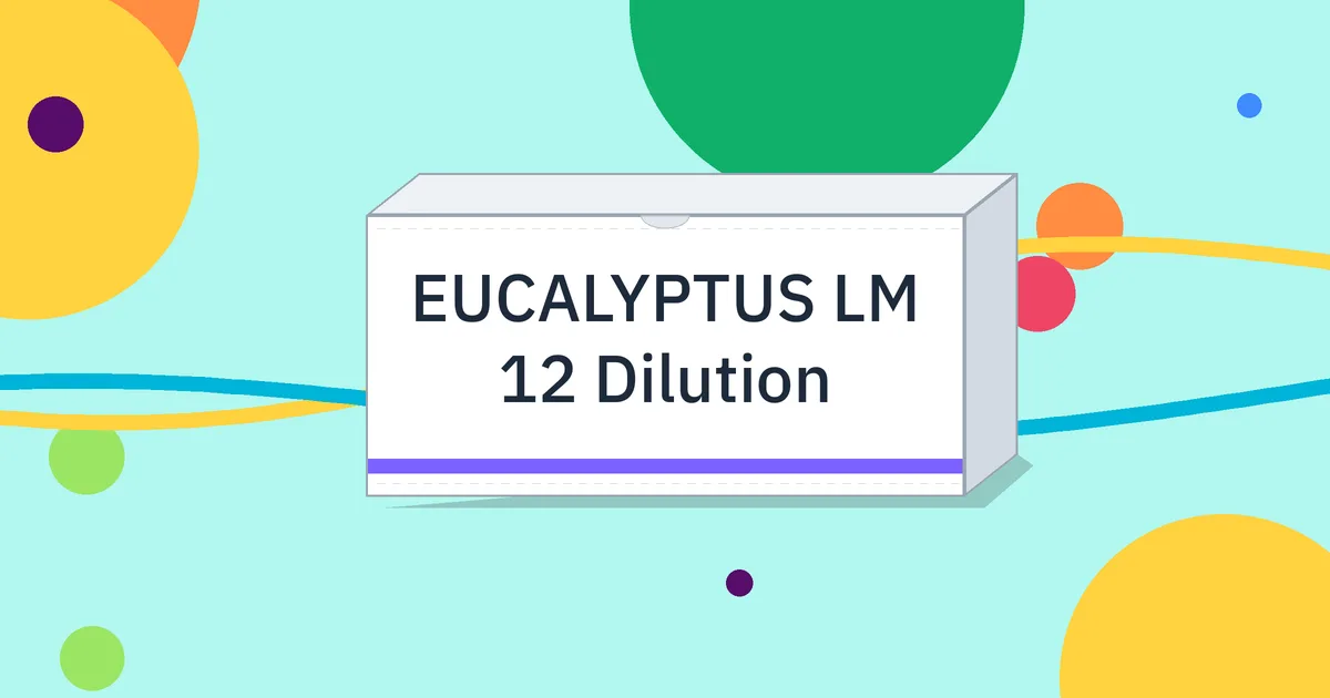 Symbolbild: Packung mit der Aufschrift EUCALYPTUS LM 12 Dilution (PZN 12845317) – Verfügbarkeit und Bezug in Apotheken in Frankfurt am Main