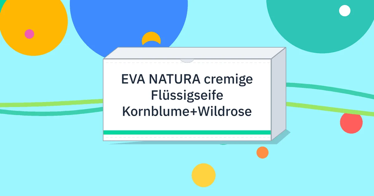 Symbolbild: Packung mit der Aufschrift EVA NATURA cremige Flüssigseife Kornblume+Wildrose (PZN 17368460) – Verfügbarkeit und Bezug in Apotheken in Frankfurt am Main