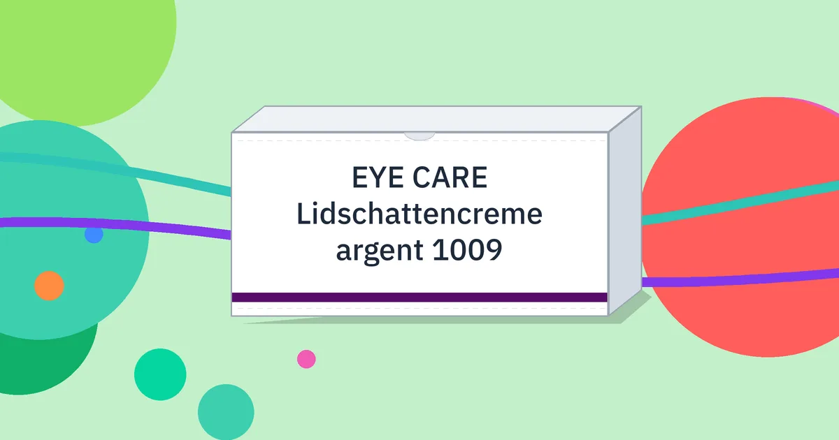 Symbolbild: Packung mit der Aufschrift EYE CARE Lidschattencreme argent 1009 (PZN 20582398) – Verfügbarkeit und Bezug in Apotheken in Frankfurt am Main