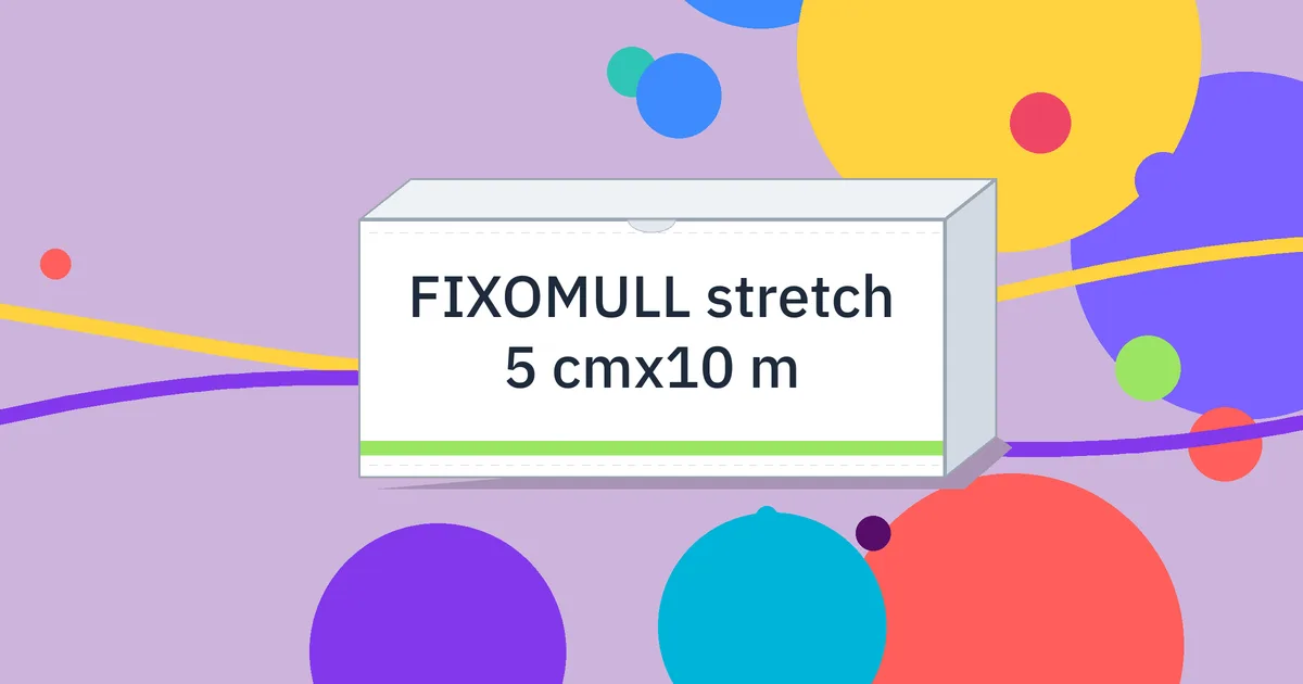 Symbolbild: Packung mit der Aufschrift FIXOMULL stretch 5 cmx10 m (PZN 18395252) – Verfügbarkeit und Bezug in Apotheken in Frankfurt am Main