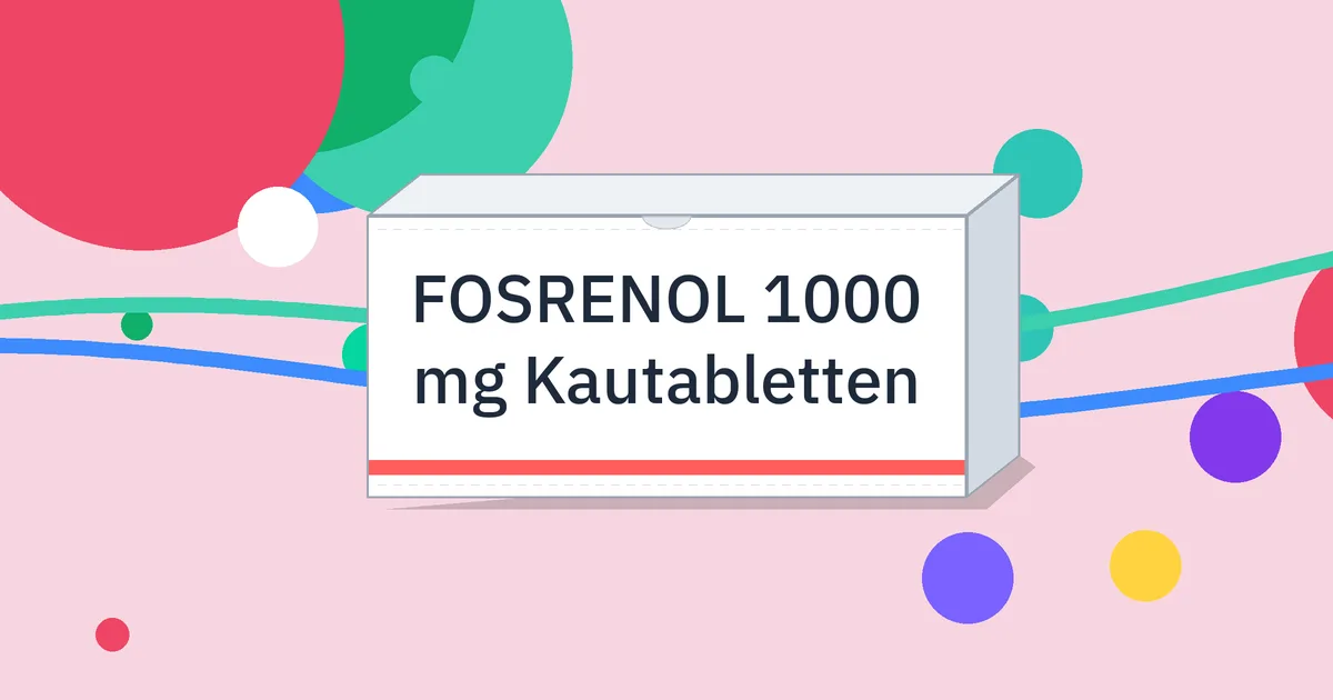 Symbolbild: Packung mit der Aufschrift FOSRENOL 1000 mg Kautabletten (PZN 04213069) – Verfügbarkeit und Bezug in Apotheken in Frankfurt am Main