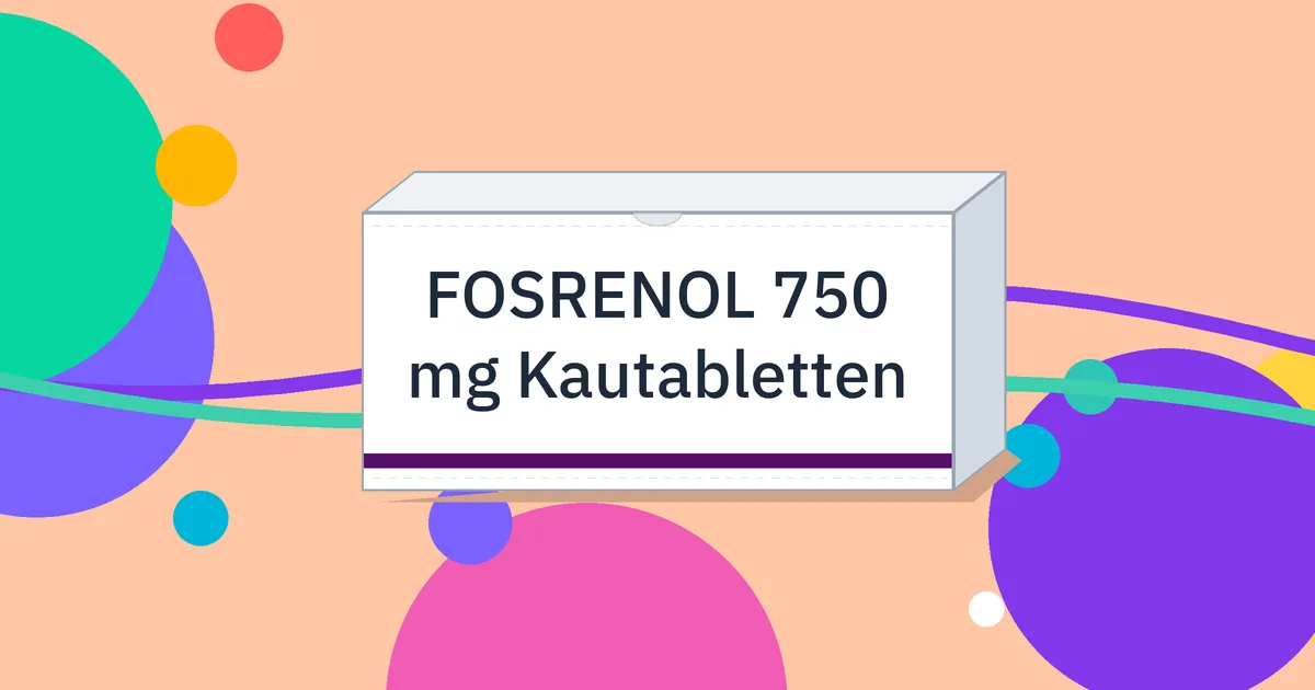 Symbolbild: Packung mit der Aufschrift FOSRENOL 750 mg Kautabletten (PZN 13503122) – Verfügbarkeit und Bezug in Apotheken in Frankfurt am Main