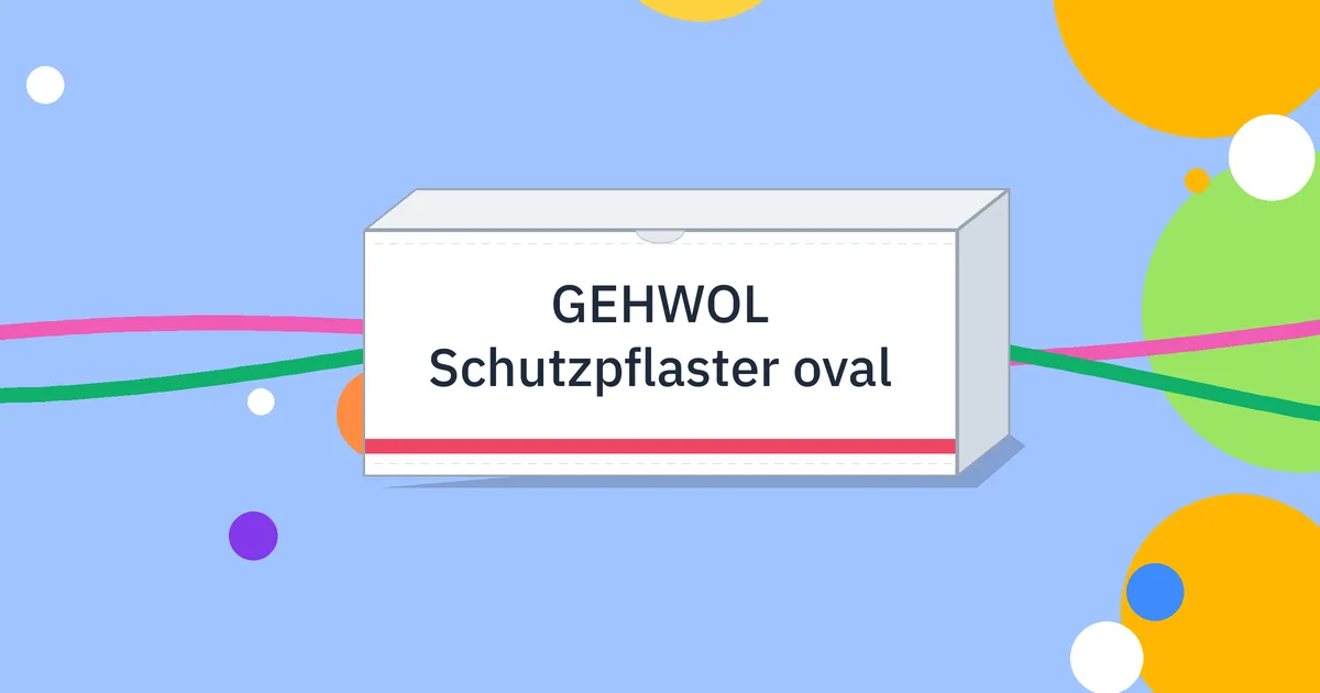 Symbolbild: Packung mit der Aufschrift GEHWOL Schutzpflaster oval (PZN 19301230) – Verfügbarkeit und Bezug in Apotheken in Frankfurt am Main