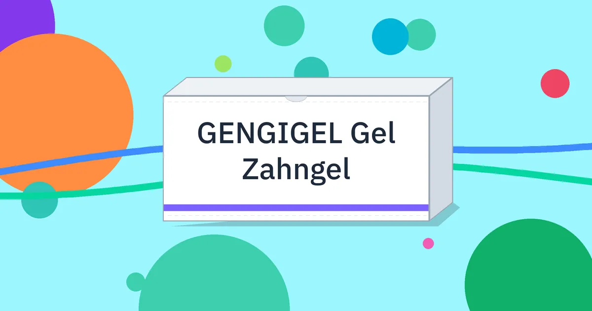 Symbolbild: Packung mit der Aufschrift GENGIGEL Gel Zahngel (PZN 20088528) – Verfügbarkeit und Bezug in Apotheken in Frankfurt am Main