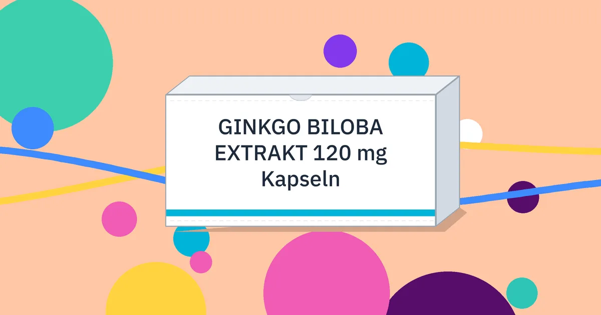 Symbolbild: Packung mit der Aufschrift GINKGO BILOBA EXTRAKT 120 mg Kapseln (PZN 17255709) – Verfügbarkeit und Bezug in Apotheken in Frankfurt am Main