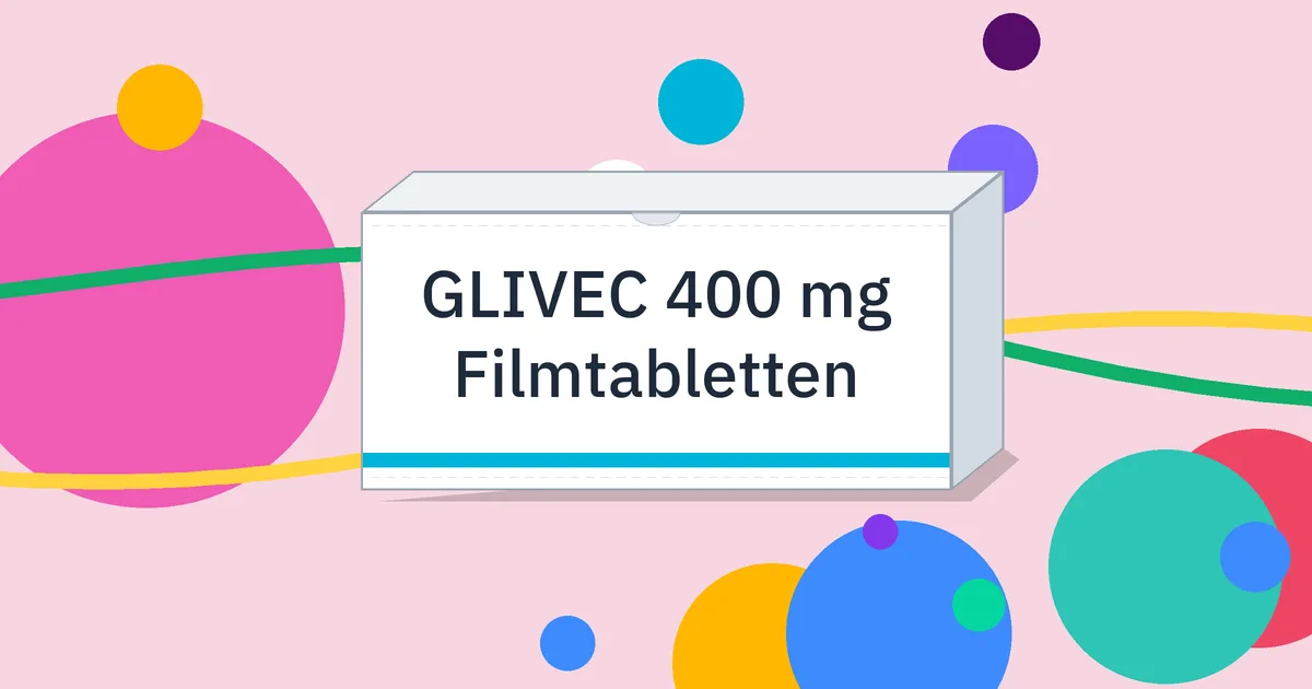 Symbolbild: Packung mit der Aufschrift GLIVEC 400 mg Filmtabletten (PZN 14385038) – Verfügbarkeit und Bezug in Apotheken in Frankfurt am Main
