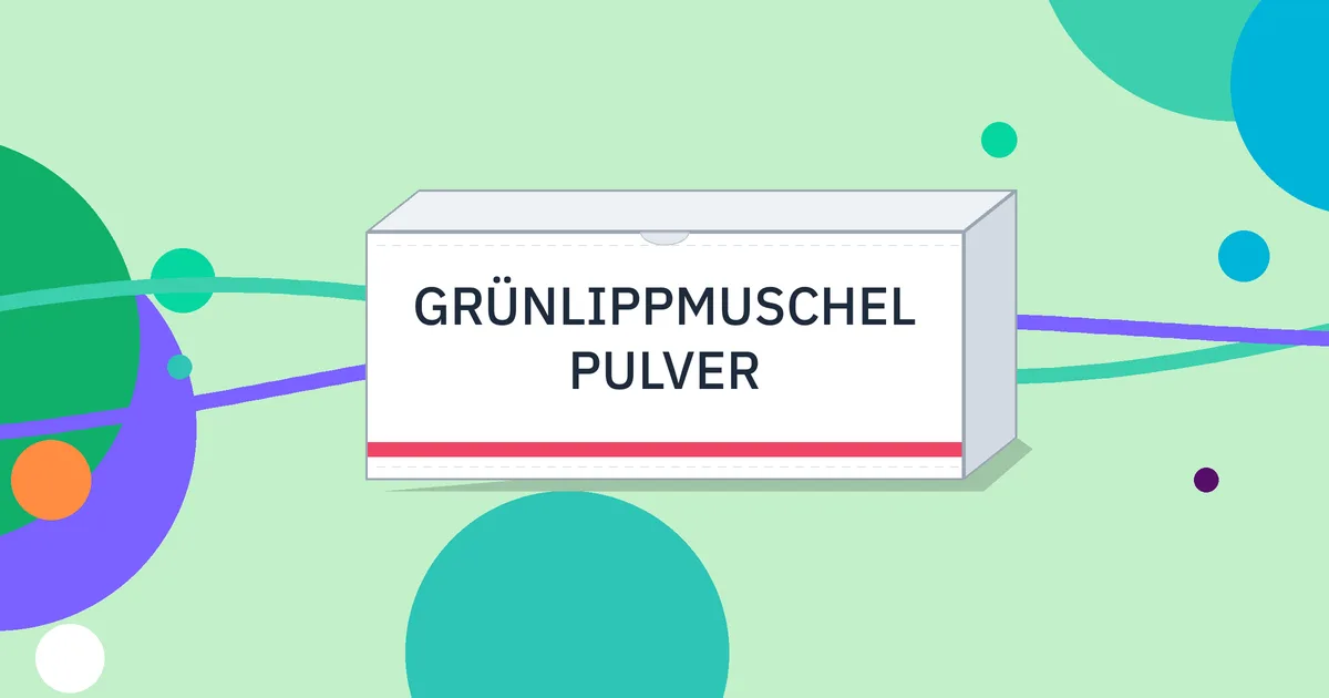 Symbolbild: Packung mit der Aufschrift GRÜNLIPPMUSCHEL PULVER (PZN 16835066) – Verfügbarkeit und Bezug in Apotheken in Frankfurt am Main