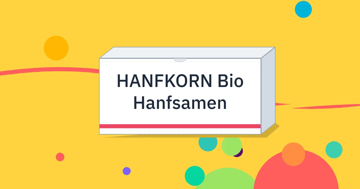 Symbolbild: Packung mit der Aufschrift HANFKORN Bio Hanfsamen (PZN 09727910) – Verfügbarkeit und Bezug in Apotheken in Frankfurt am Main