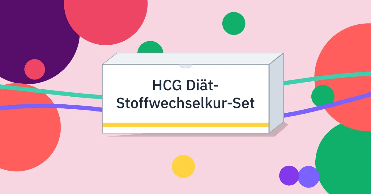 Symbolbild: Packung mit der Aufschrift HCG Diät-Stoffwechselkur-Set (PZN 16364230) – Verfügbarkeit und Bezug in Apotheken in Frankfurt am Main