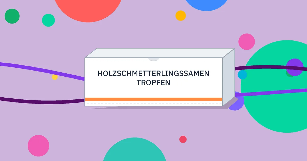 Symbolbild: Packung mit der Aufschrift HOLZSCHMETTERLINGSSAMEN TROPFEN (PZN 15229429) – Verfügbarkeit und Bezug in Apotheken in Frankfurt am Main