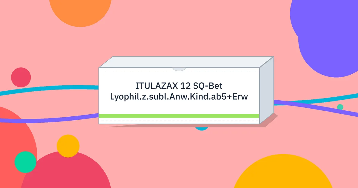 Symbolbild: Packung mit der Aufschrift ITULAZAX 12 SQ-Bet Lyophil.z.subl.Anw.Kind.ab5+Erw (PZN 20082595) – Verfügbarkeit und Bezug in Apotheken in Frankfurt am Main